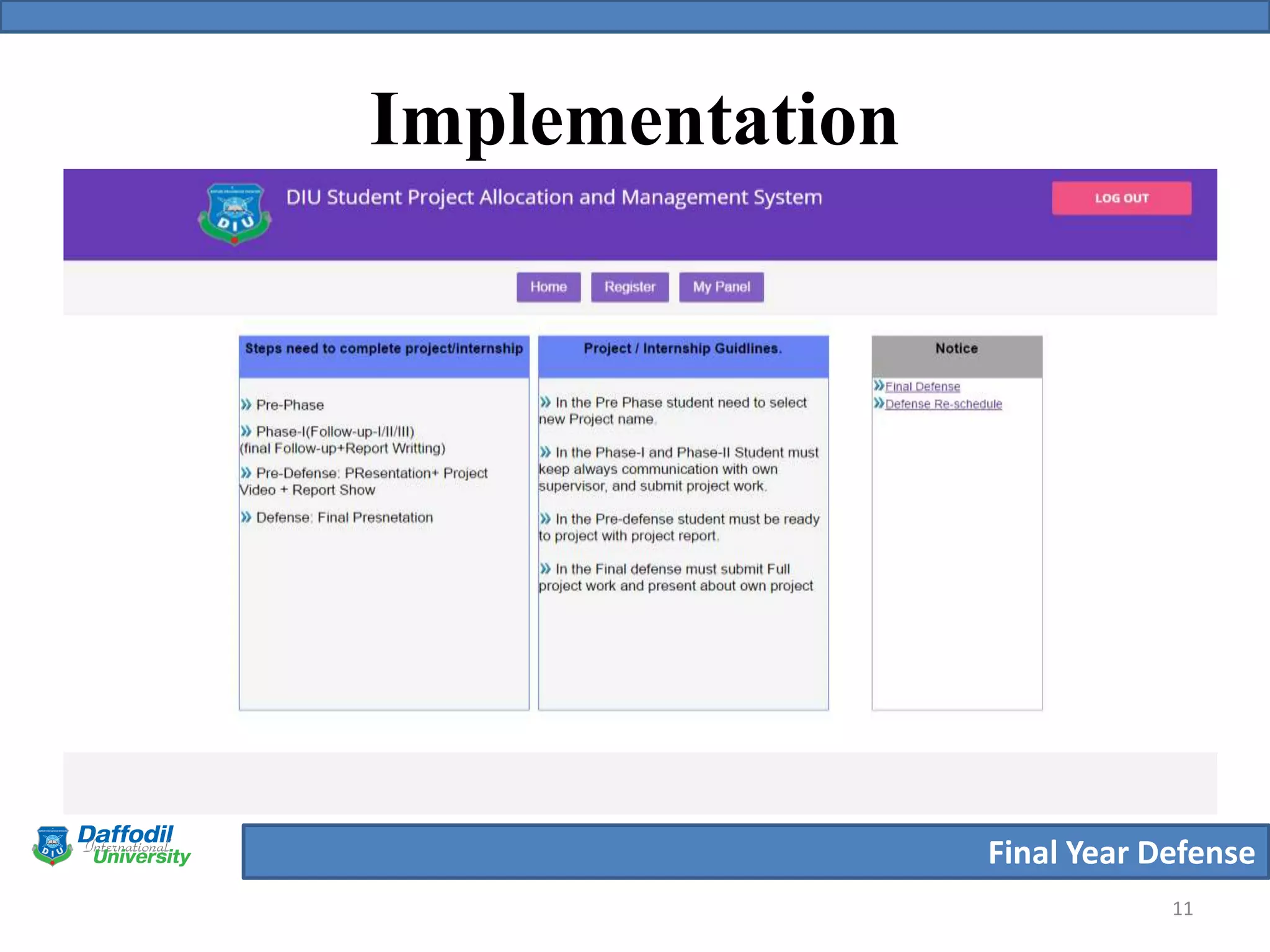 STUDENT PROJECT ALLOCATION AND MANAGEMENT SYSTEM | PPT