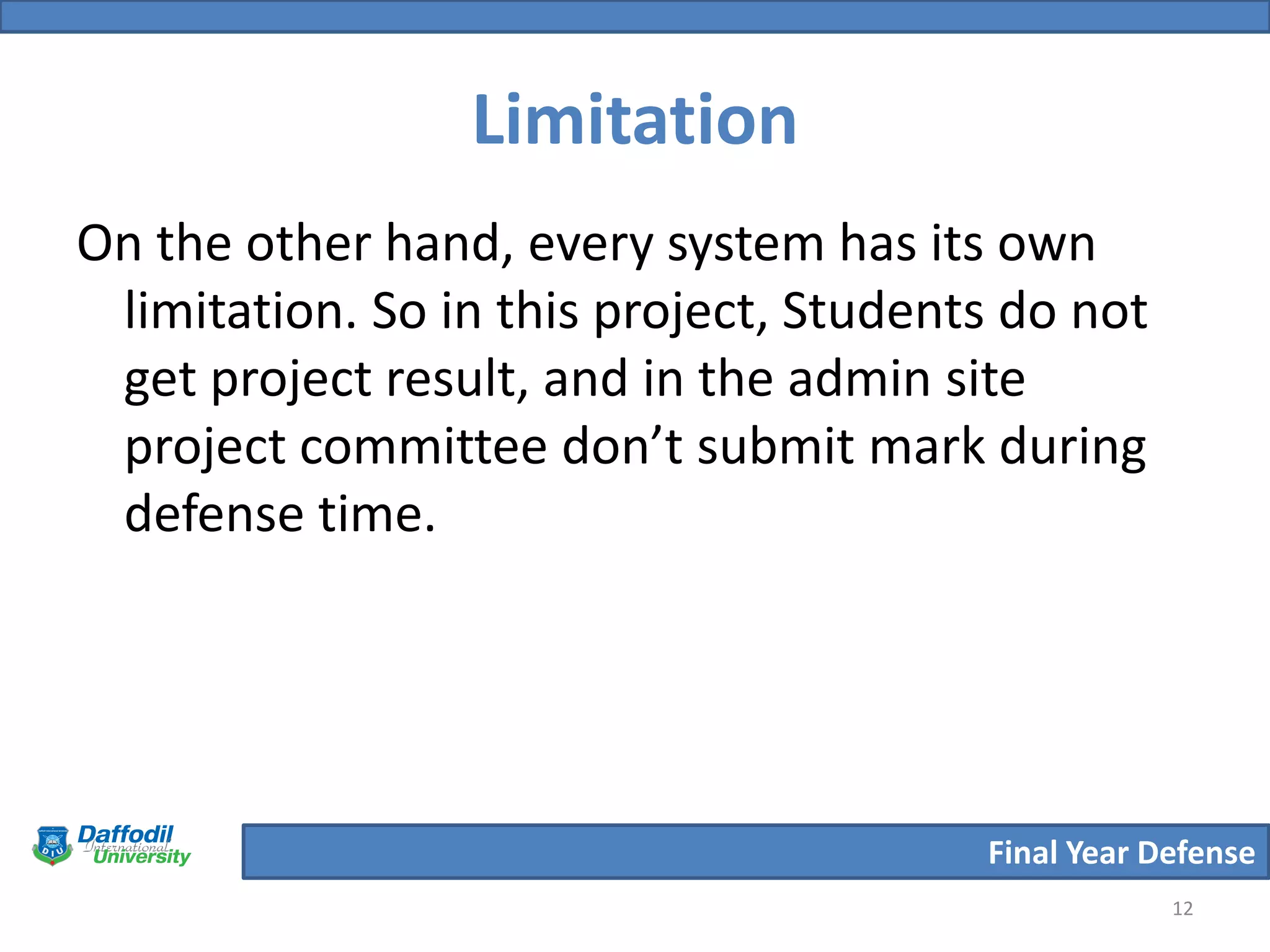 STUDENT PROJECT ALLOCATION AND MANAGEMENT SYSTEM | PPT