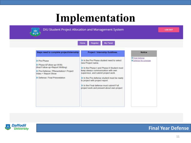 STUDENT PROJECT ALLOCATION AND MANAGEMENT SYSTEM | PPT