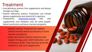 anemia and its disorders and all about blood disese | PPTX