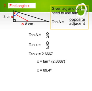 Pre-5.1 - trigonometry ratios in right triangle and special right triangles.ppt