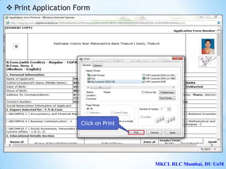 NM College Mumbai Pre admission online registration process for ...