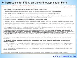 NM College Mumbai Pre admission online registration process for ...