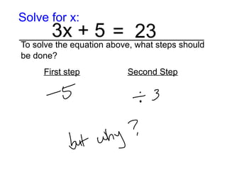 Pre-Alg 5.5 Equations with Mixed Operations | PDF
