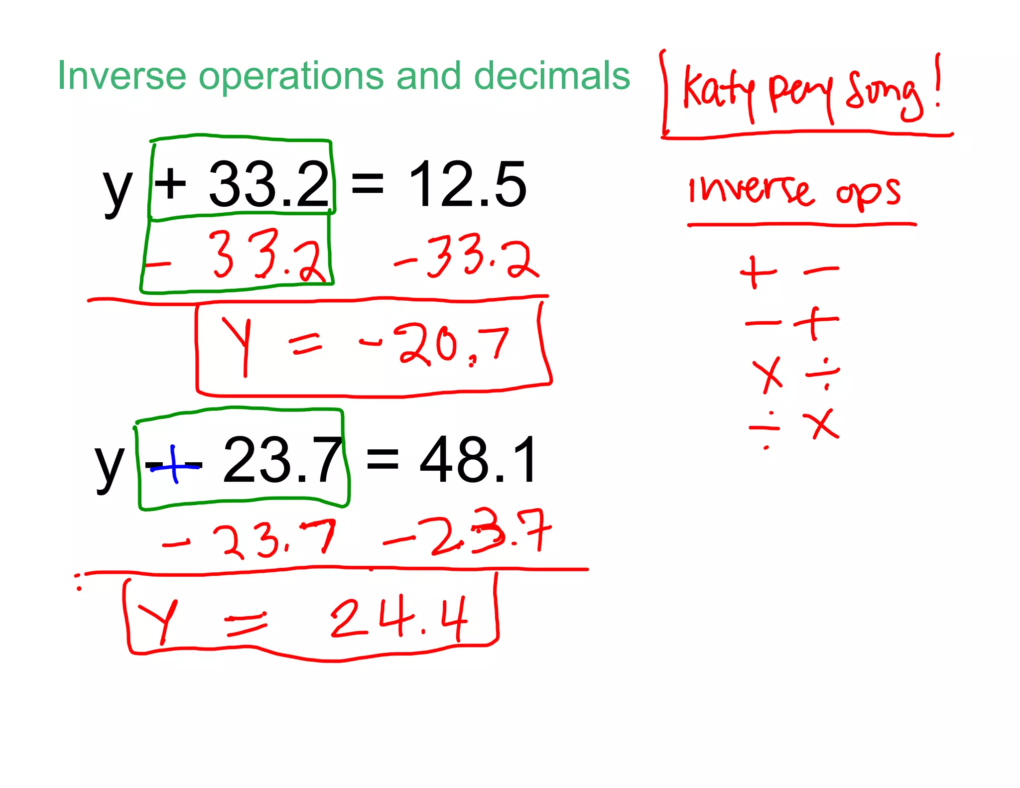 Pre-Algebra 2.8 Adding Decimals | PPT