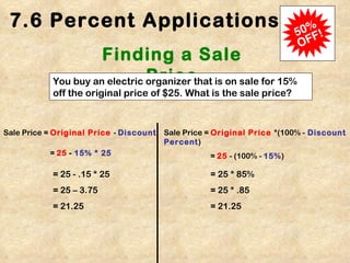 Pre algebra 4-7 ppt | PPT