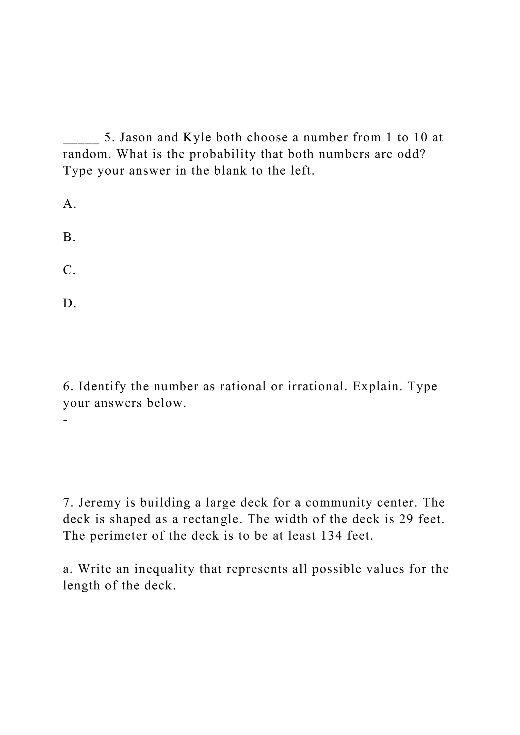 Pre-Algebra Final ExamScore ______ ______ Name _________.docx