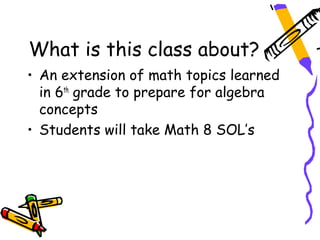 Pre algebra overview | PPT