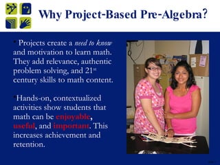 Building Pre-algebra Skills through Project Based Learning | PPT