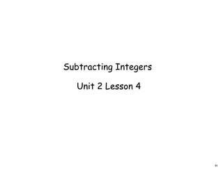 Pre-Algebra Unit 2.3 Adding Integers | PDF