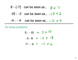 Pre-Algebra Unit 2.3 Adding Integers | PDF