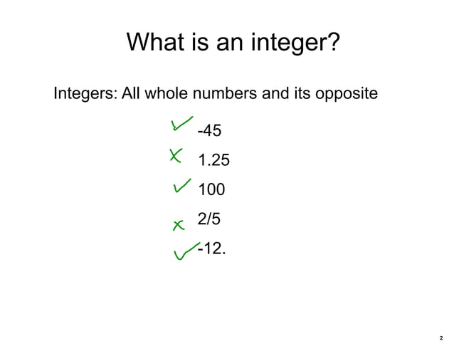Pre-Algebra Unit 2.3 Adding Integers | PDF