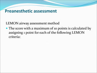 Pre-anaesthetic evaluation.ppt | Surgery | Medical Health