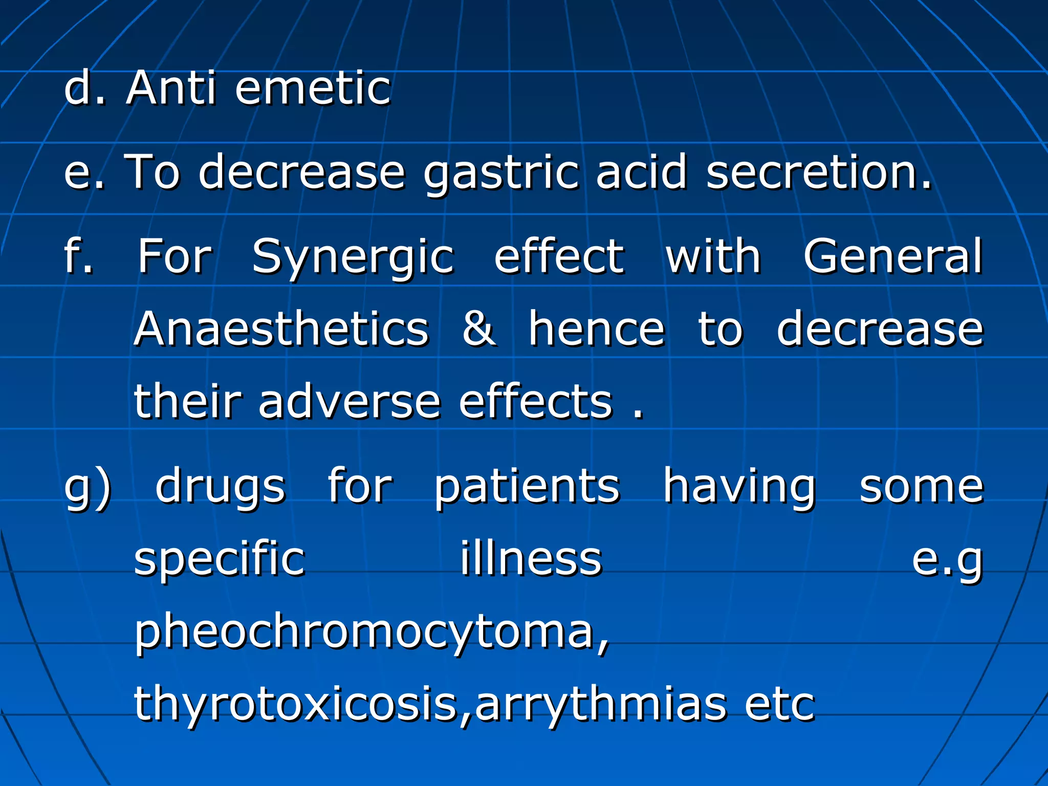 Pre anaesthetic medication | PPT