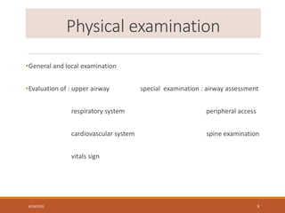 Pre anesthetic by dr.nikhil | PPT