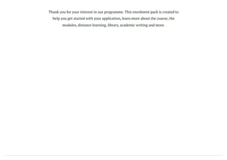 PRE-APPLICATION PACK Distance learning PGCE | Leeds Beckett University ...