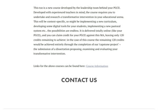 PRE-APPLICATION PACK Distance learning PGCE | Leeds Beckett University ...