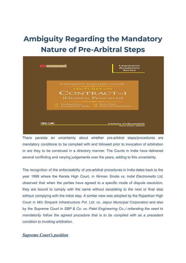 ARBITRATION STEP BY STEP | PDF