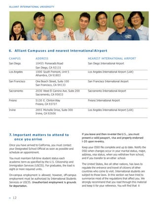 Alliant International University Pre arrival-guide | PPTX | College ...
