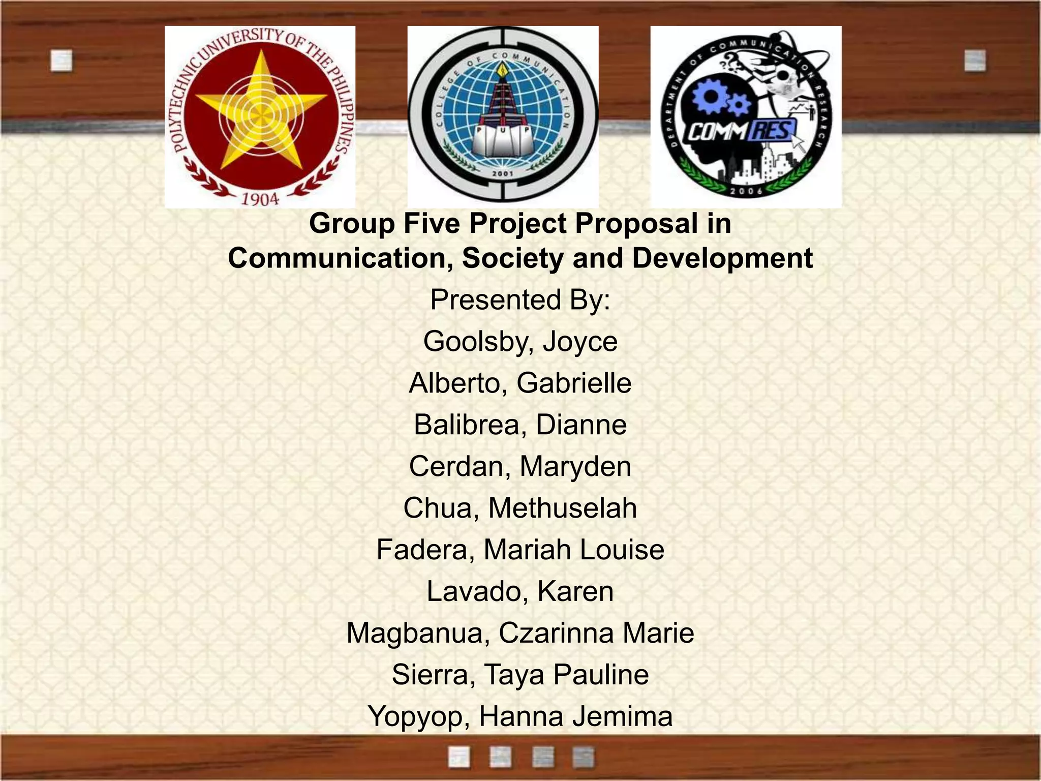 Communication, Society ad Development- DevComm Project | PPT