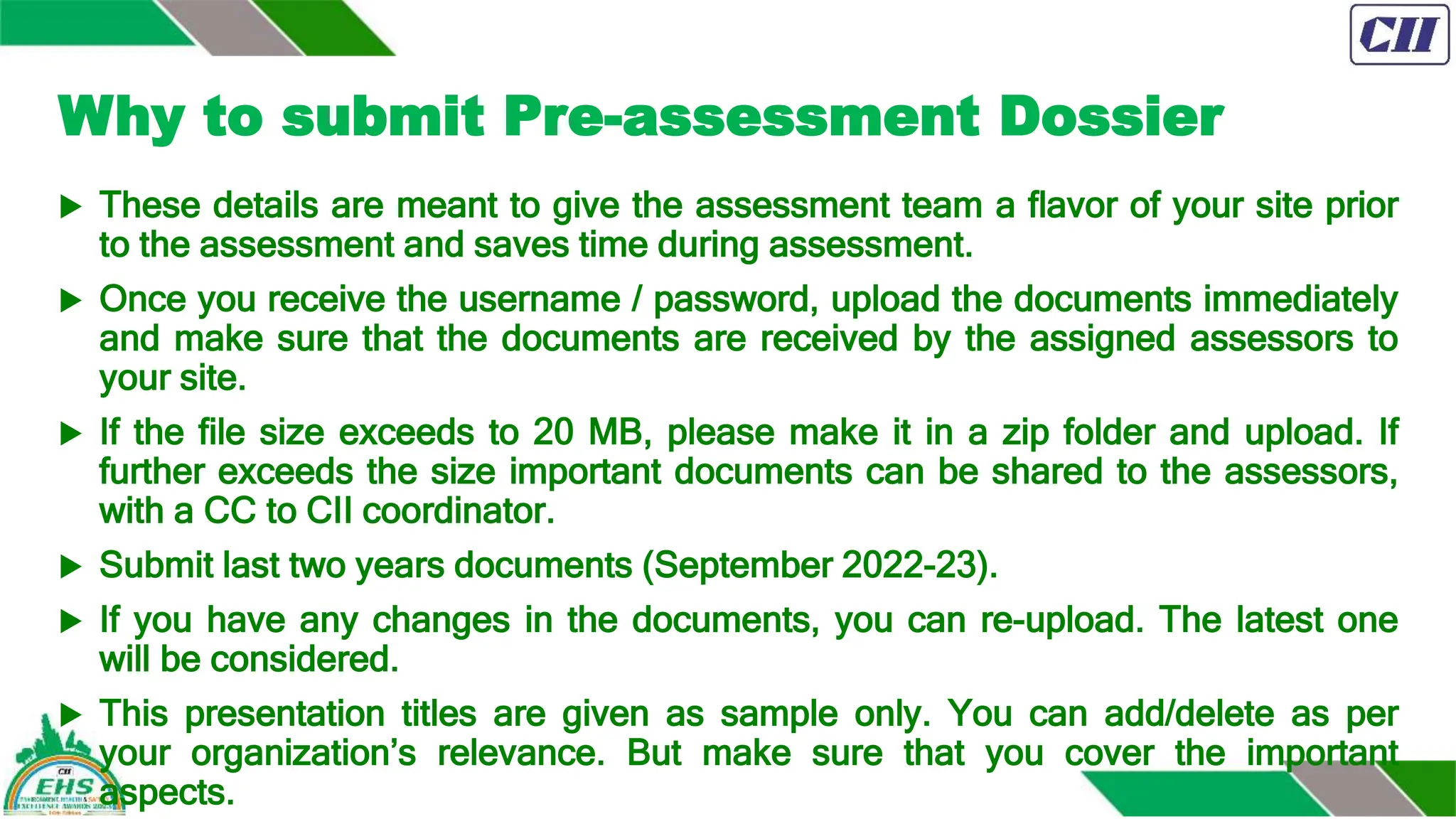 Pre-assessment & Data Sheet presentation template - 2023.pptx ...