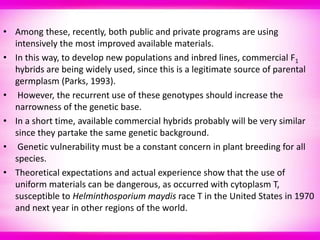 Pre breeding in maize | PPT