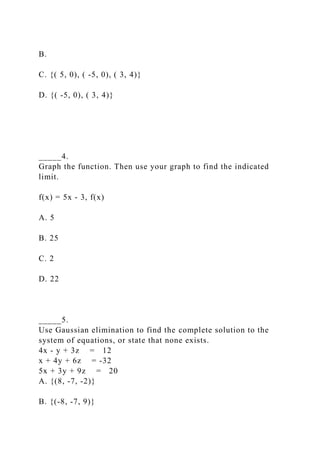 Pre-Calculus Final ExamName _________________________ Score.docx