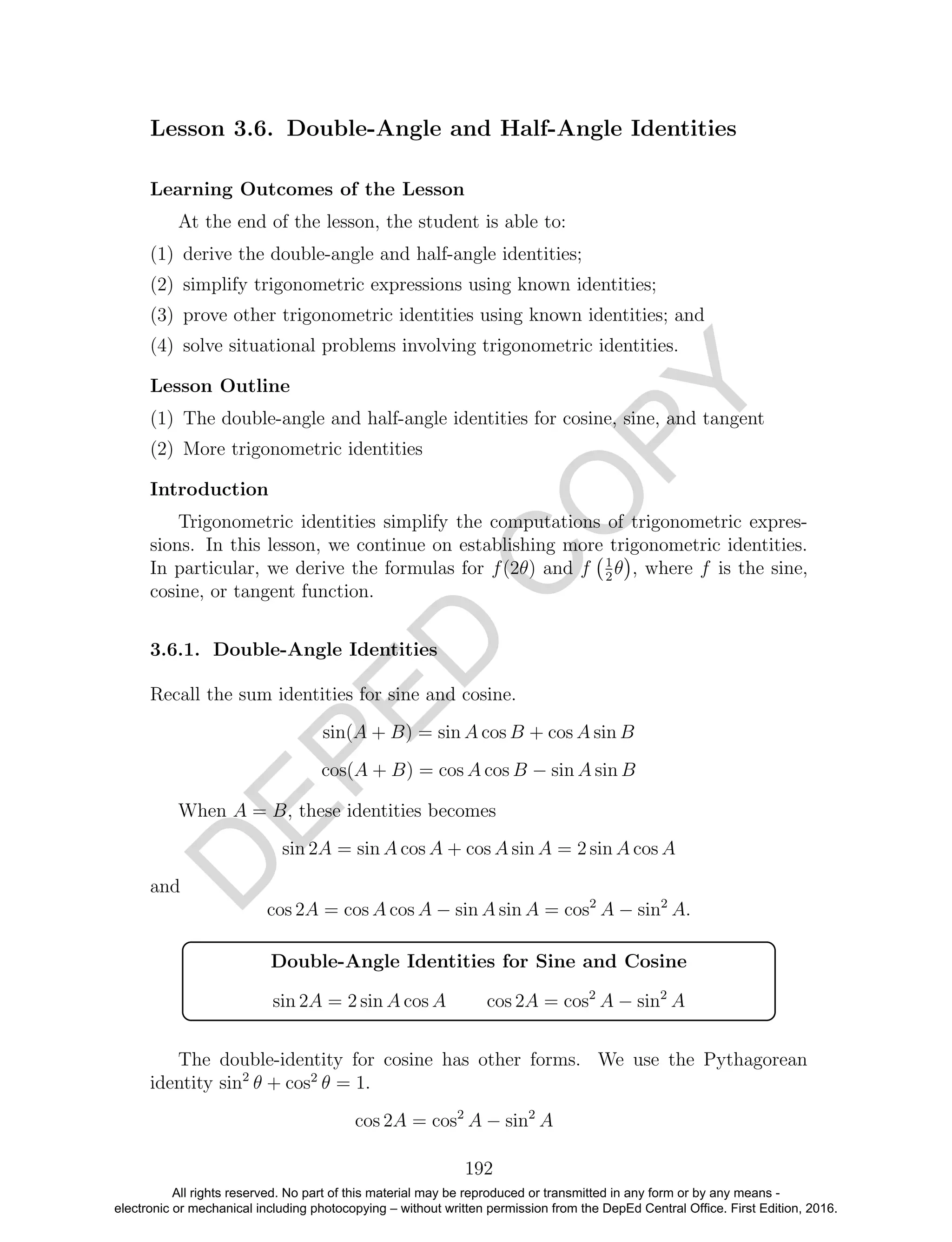 Pre Calculus Learners Guide Module Grade 11 | PDF