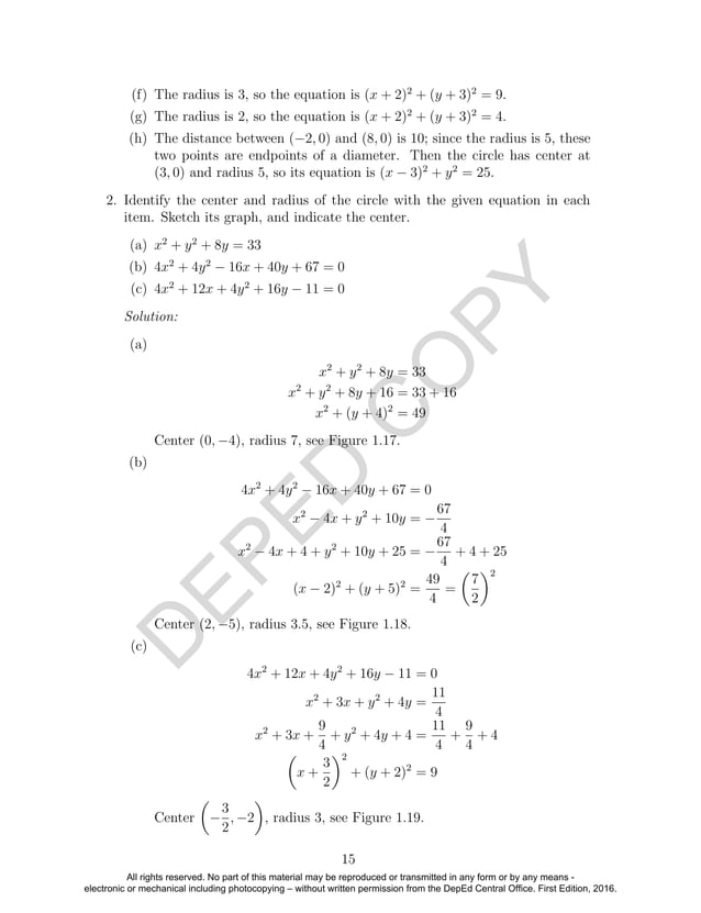 Pre Calculus Learners Guide Module Grade 11 | PDF