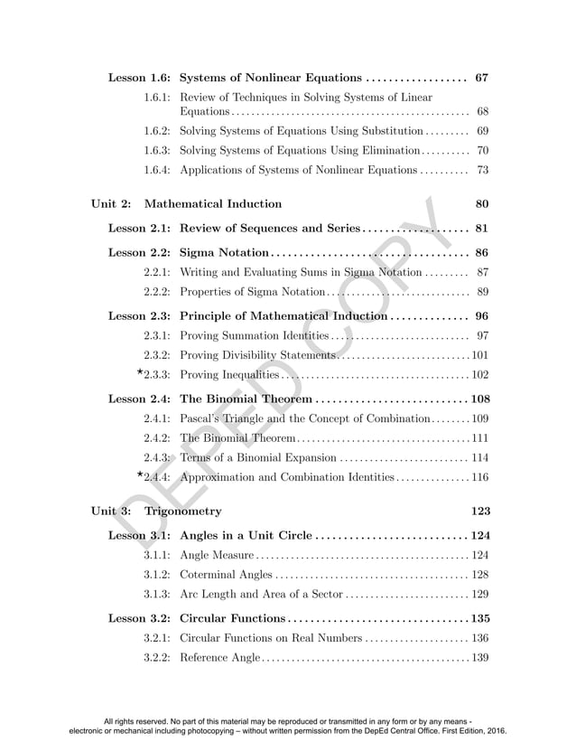 Pre Calculus Learners Guide Module Grade 11 | PDF