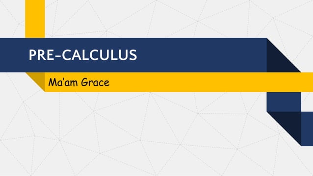 PRE-CALCULUS (Lesson 1-Conic Sections and Circles).pptx | Geography ...