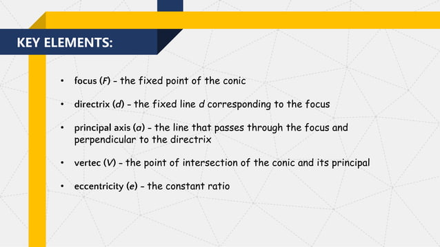 PRE-CALCULUS (Lesson 1-Conic Sections and Circles).pptx | Geography ...
