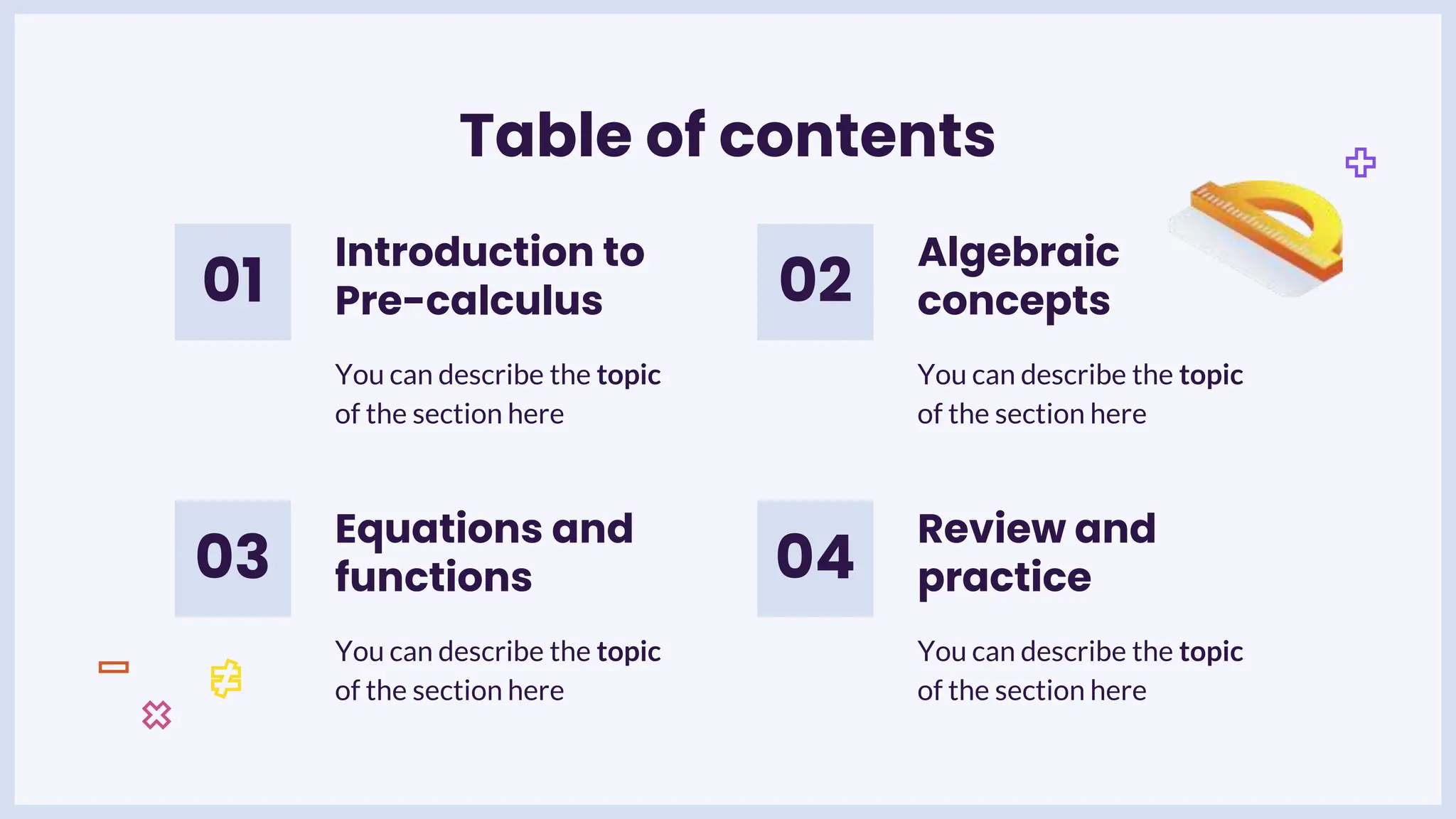 Pre-Calculus Lesson for High School_ Algebra and Equations by Slidesgo ...