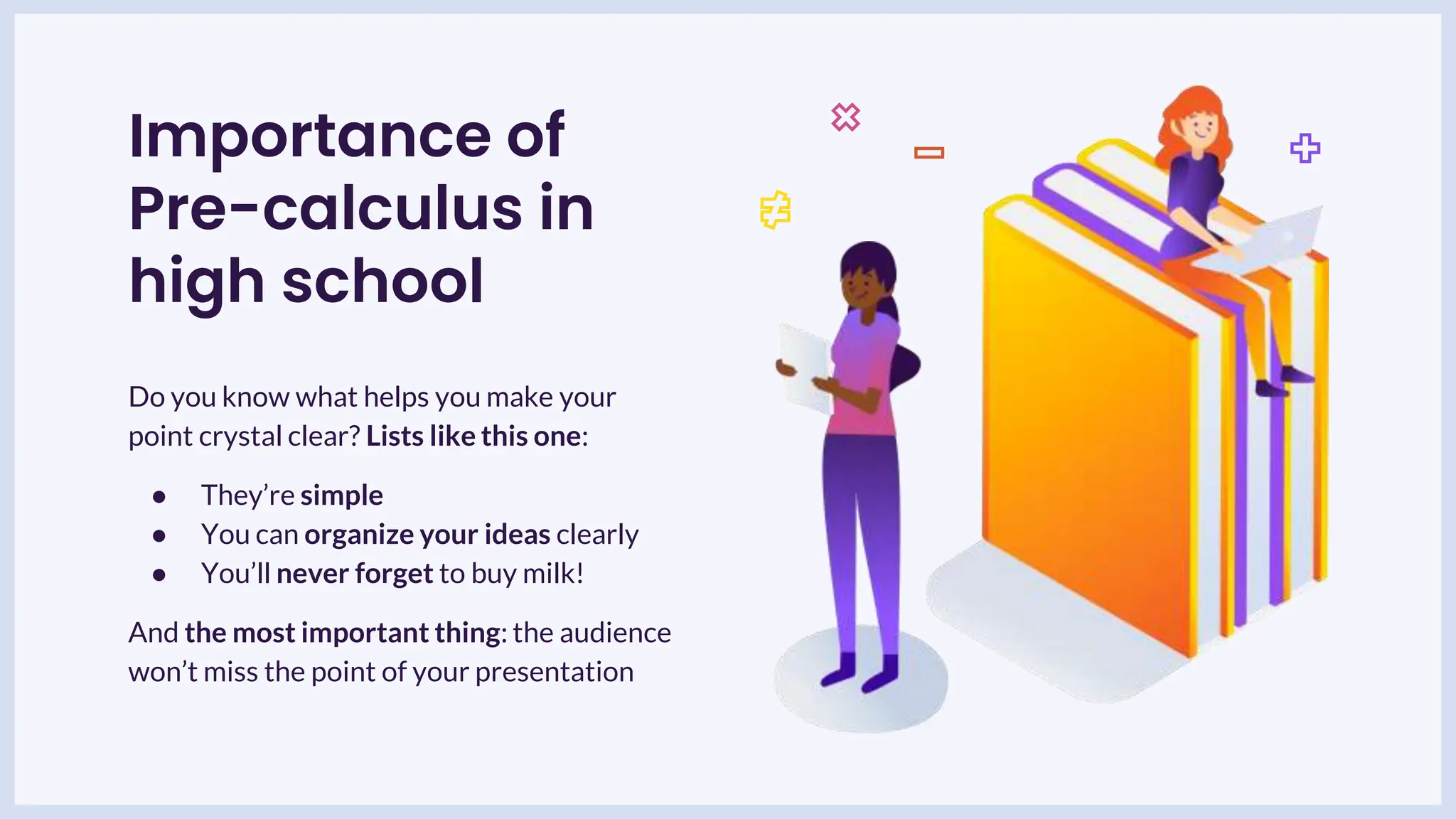 Pre-Calculus Lesson for High School_ Algebra and Equations by Slidesgo ...