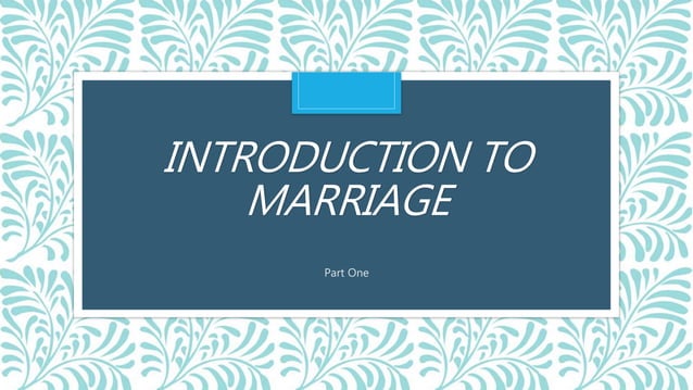 Pre-Cana Seminar.pptx | Marriage and Civil Unions | Family and Relationships