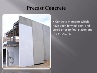Pre cast vs cast-in-situ concrete | PDF