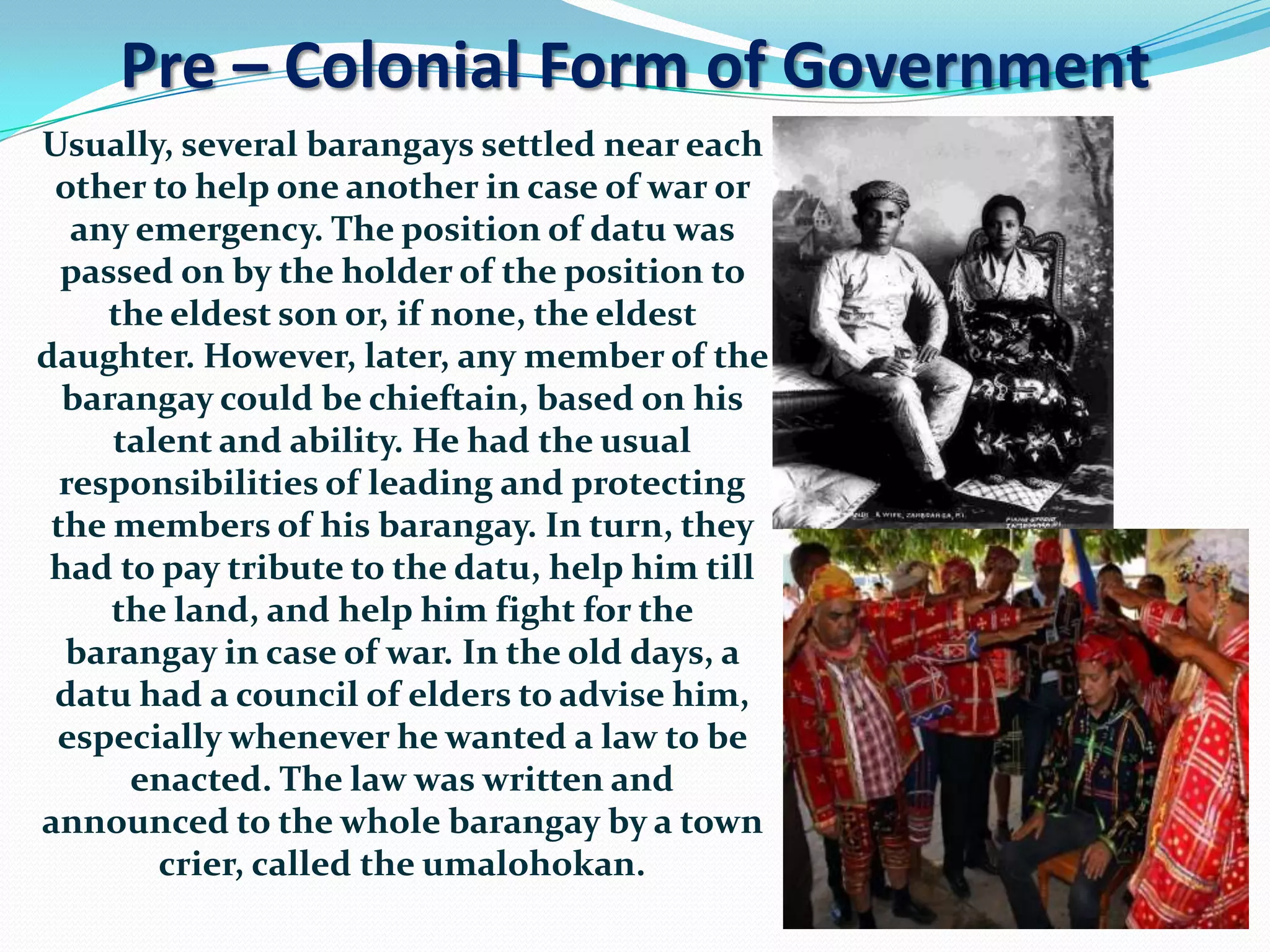 Pre colonial-period | PPTX