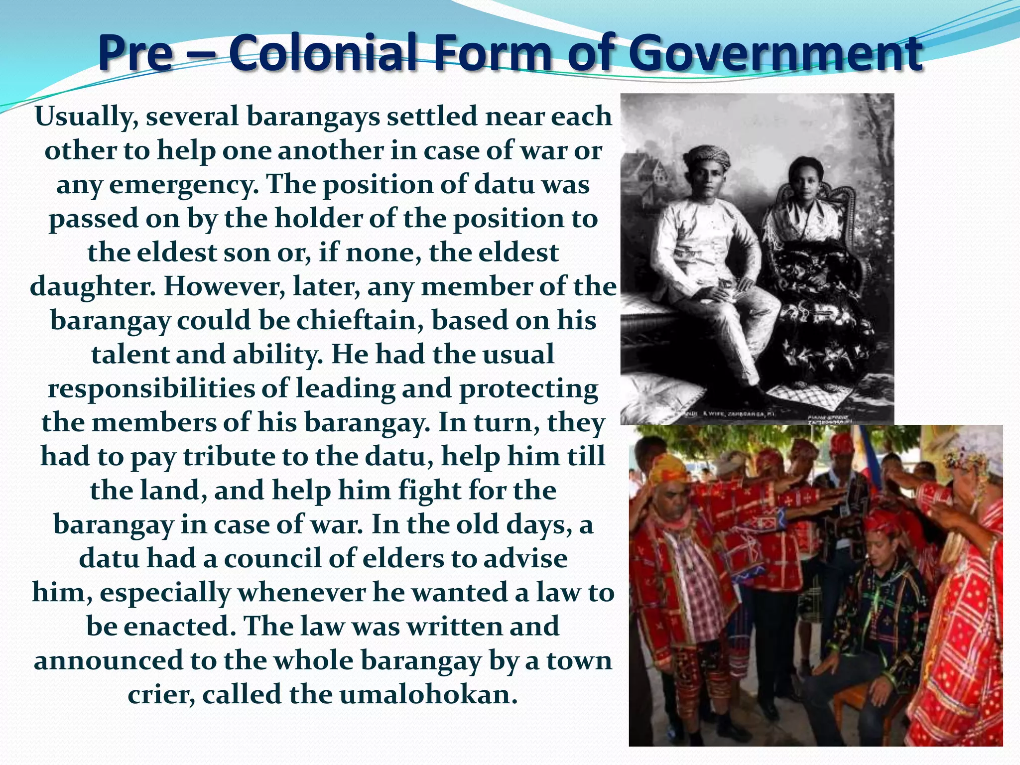 Pre colonial-period | PPTX