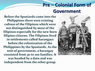 Pre colonial-period | PPTX