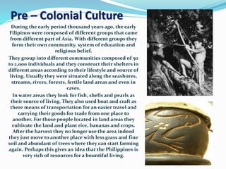 Pre colonial-period | PPTX
