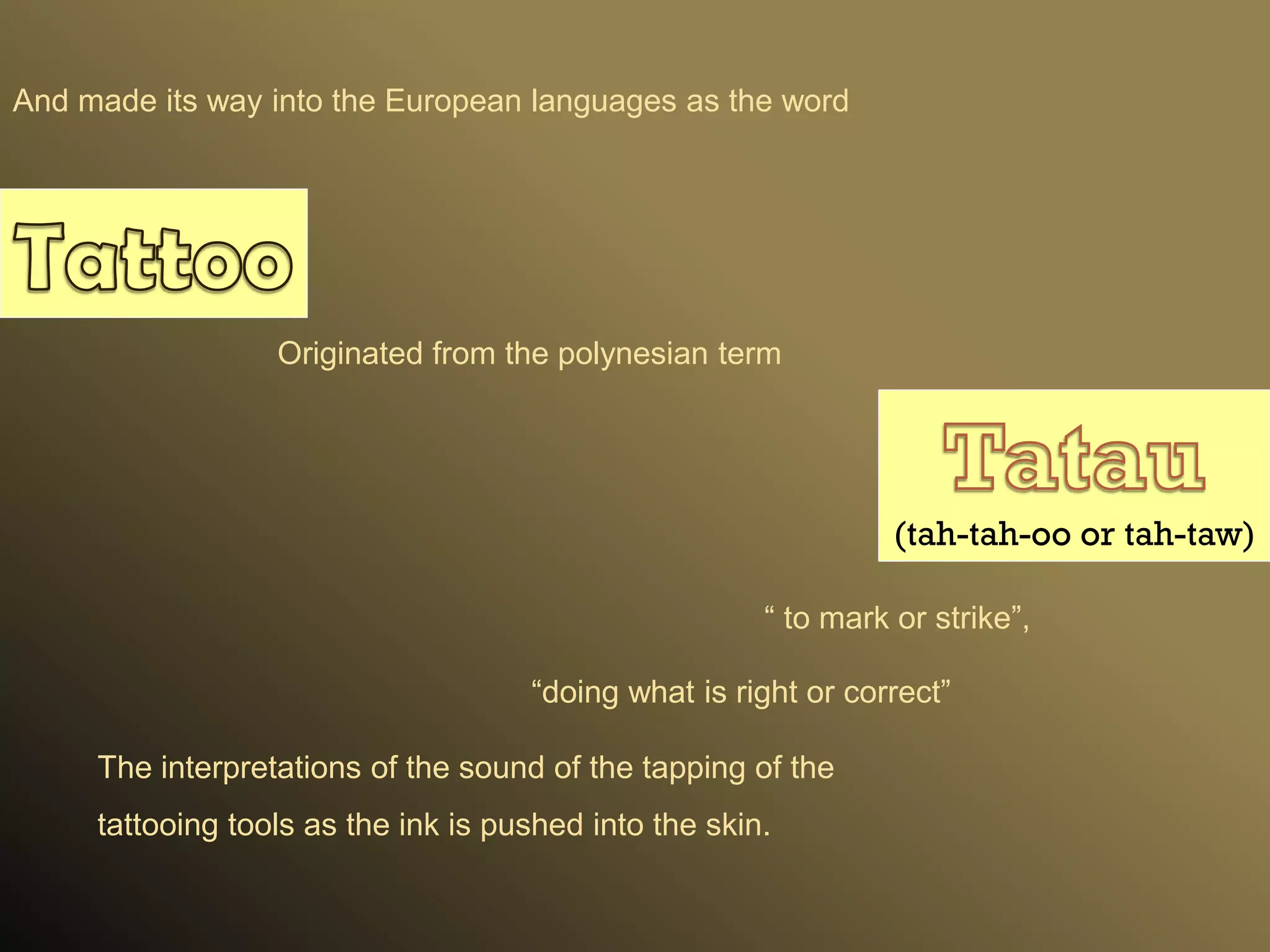 Pre colonial artform - Philippine Tattoo | PPTX