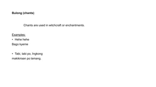 Pre colonial folk speeches | PPTX