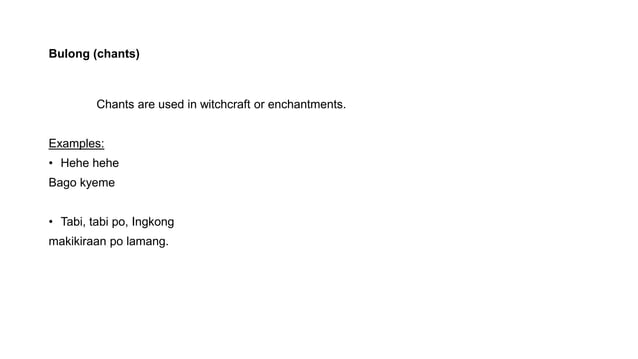 Pre colonial folk speeches | PPTX