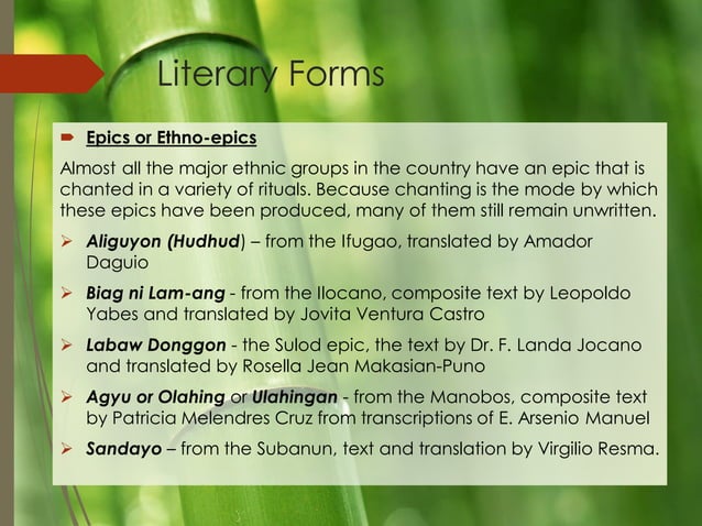 Pre Colonial Literature in the Philippines | PDF | Poetry | Books and ...