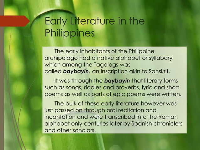 Pre Colonial Literature in the Philippines | PDF | Poetry | Books and ...