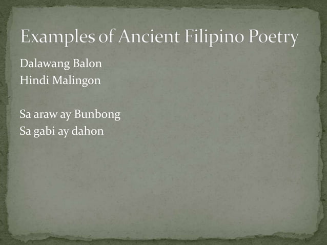 Pre colonial philippine literature | PPTX