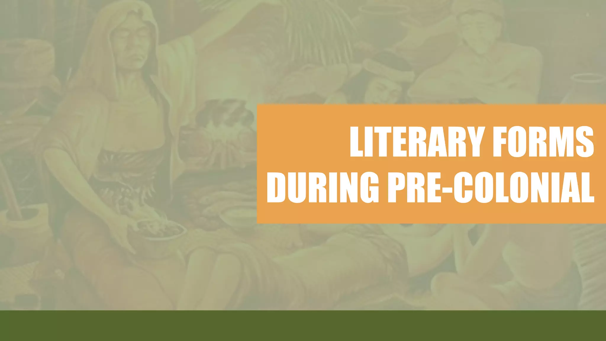 Pre colonial philippine literature introduction eng7 | PDF