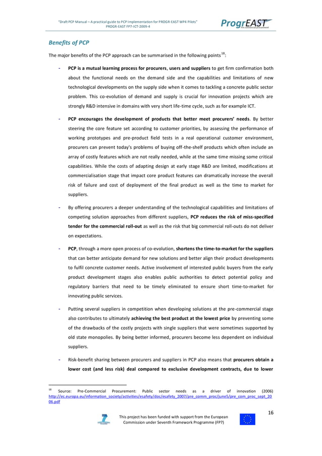 Pre commercial procurement handbook | PDF | Business | Business and Finance