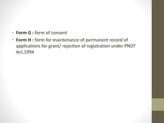 Pre conception and prenatal diagnostic techniques | PPTX