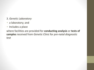 Pre conception and prenatal diagnostic techniques | PPTX